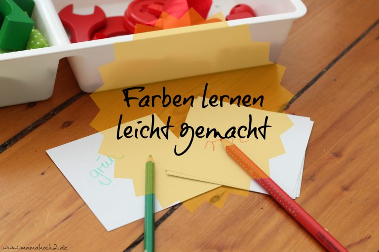 Spielideen zum Farben lernen ⋆ Mamahoch2