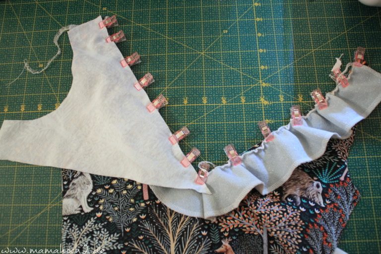 Rüsche einnähen- So einfach gehts! ⋆ Mamahoch2