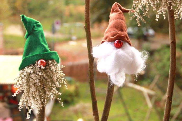 Gartenwichtel und Tannenkranz- DIY Bastelanleitungen ⋆ Mamahoch2