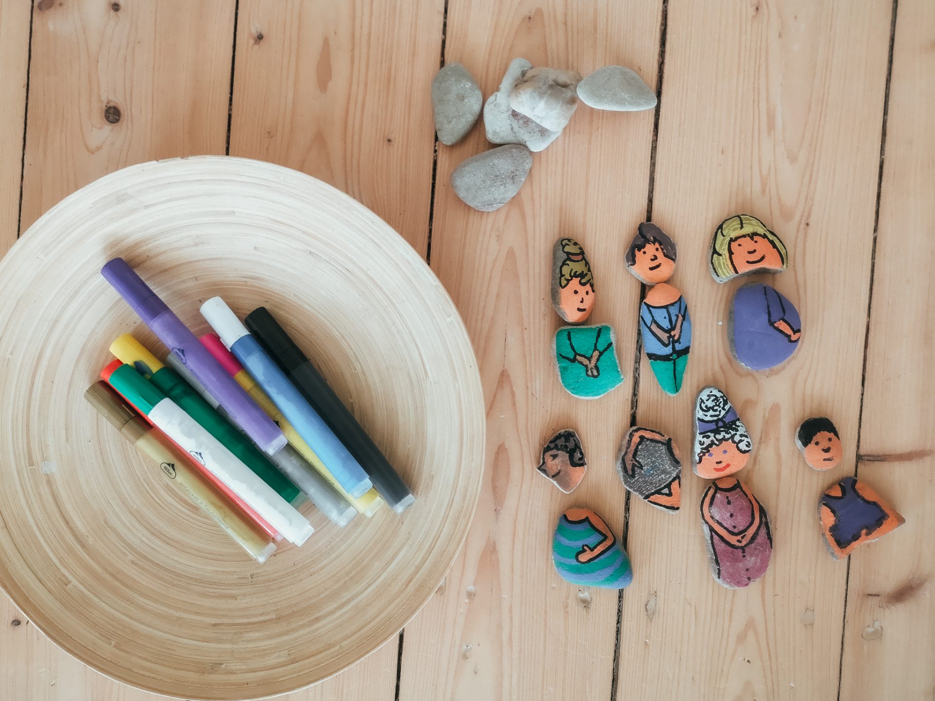 Steine bemalen und Spiele für Kinder selber machen: Ankleidespiel ⋆ ...