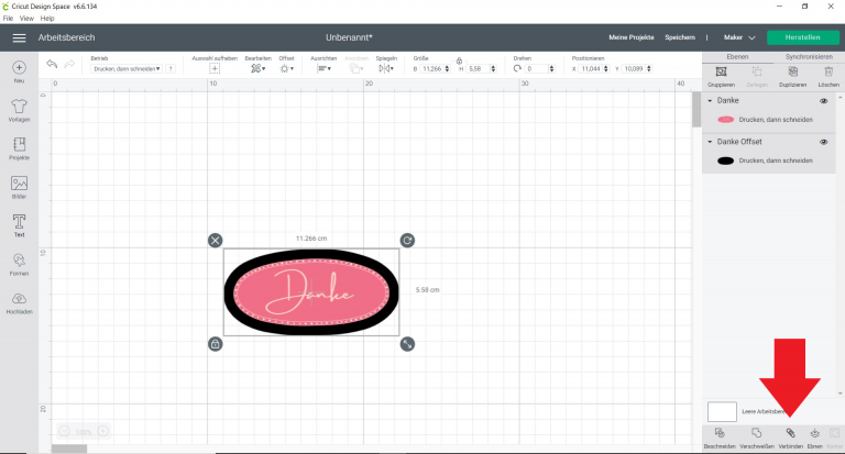 Plotten mit Cricut - Offset erstellen (Anleitung) ⋆ Mamahoch2