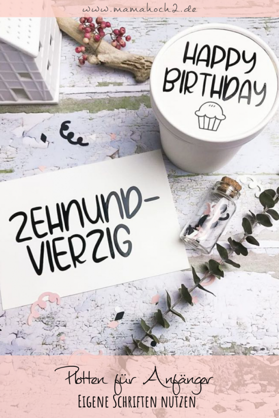 Plotten für Anfänger. Schrift erstellen und bearbeiten mit Cricut